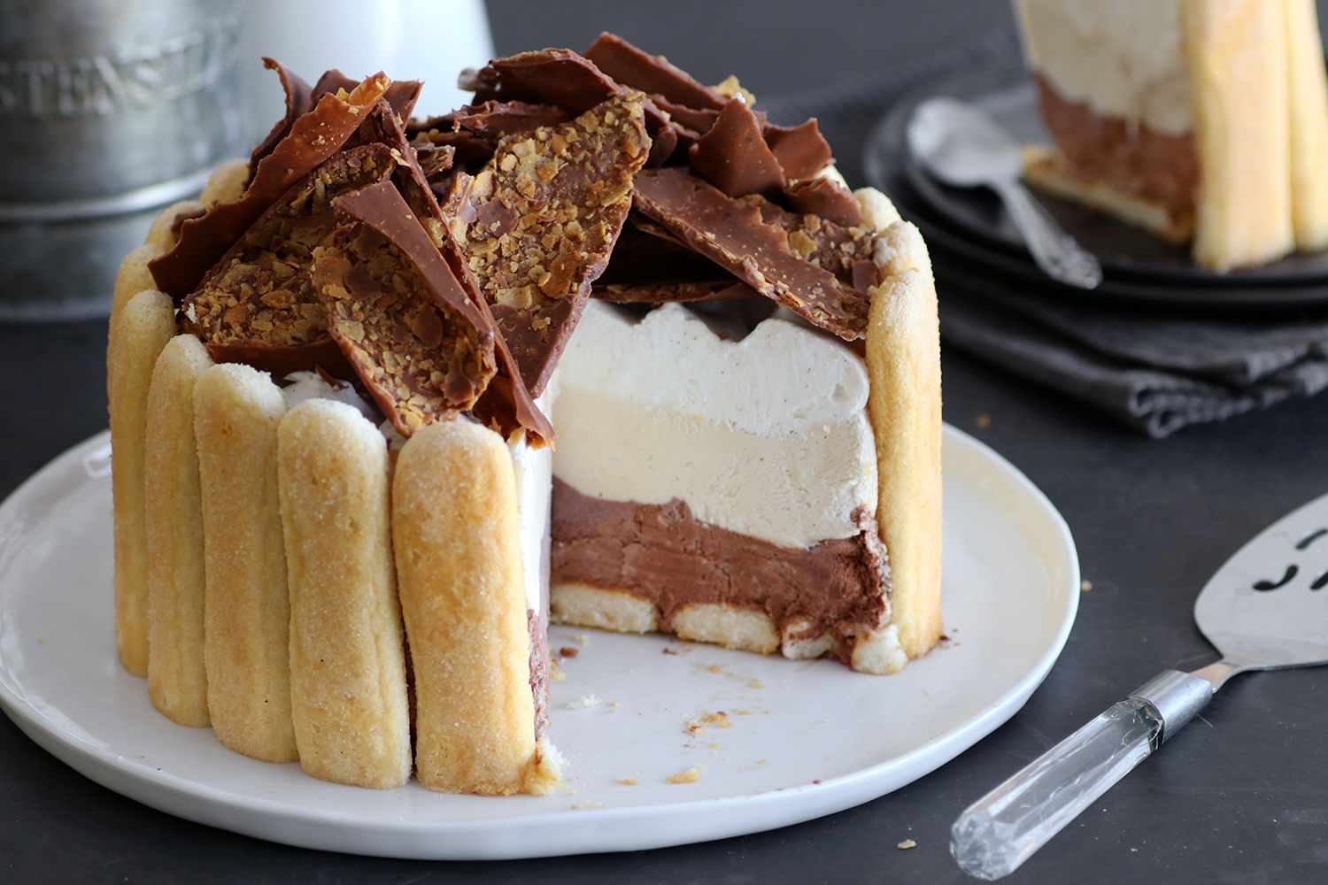 Chocolate and Coffee Charlotte Cake | Lil' Cookie