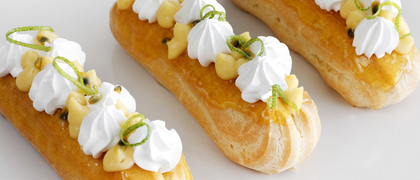 Passion Fruit Eclairs with Italian Meringue | Lil' Cookie
